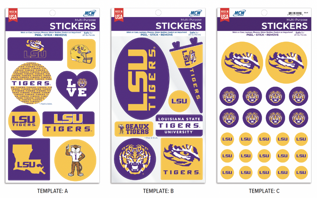 7" x 11" Vinyl Multi-Purpose Sticker Sheet - MCM Brands