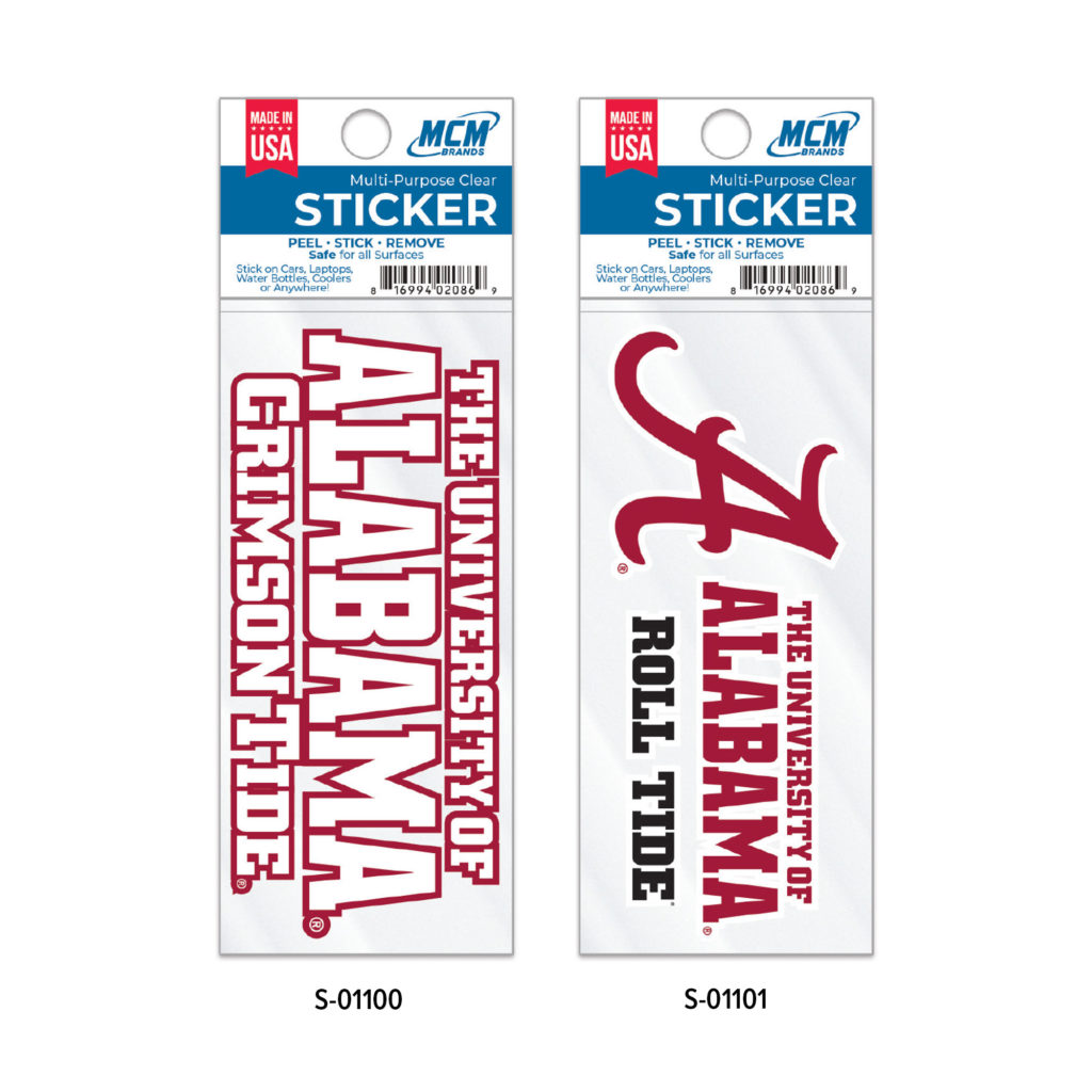 2.75" x 6" Clear Poly Multi-Purpose Sticker - MCM Brands