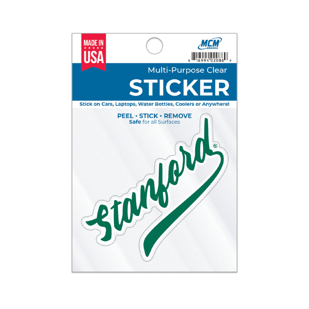 5" x 5" Clear Poly Multi-Purpose Sticker - MCM Brands