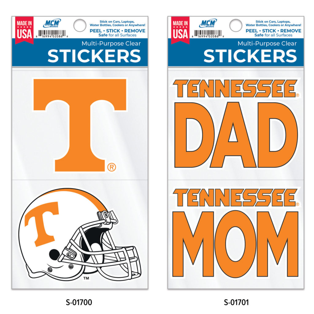 (2) 5" x 4" Clear Poly Multi-Purpose Double Sticker - MCM Brands