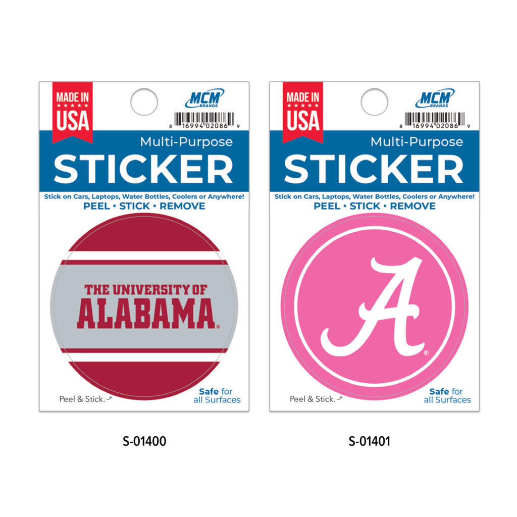 3" Diameter Vinyl Multi-Purpose Sticker - MCM Brands