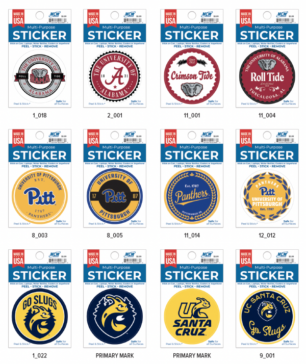 3" Diameter Vinyl Multi-Purpose Sticker - MCM Brands