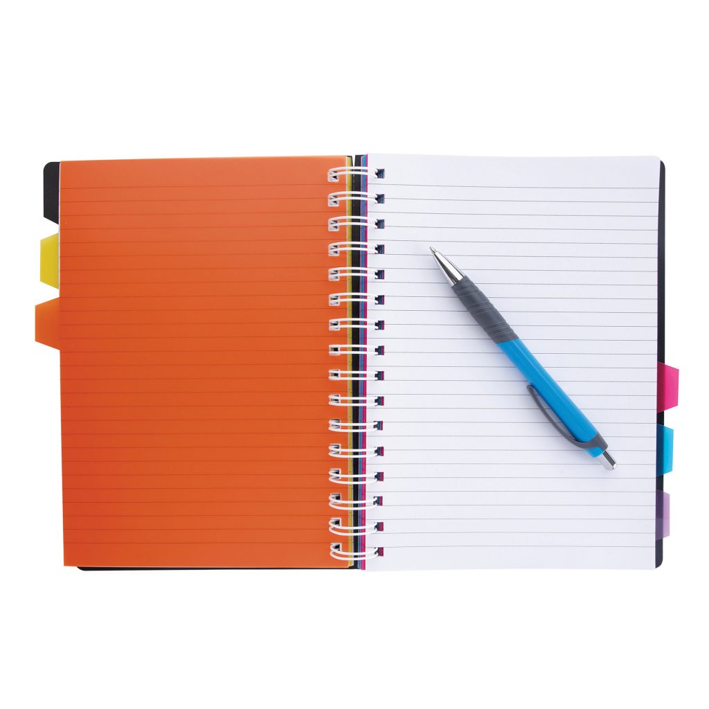 Spiral Notebook with Tabs - MCM Brands