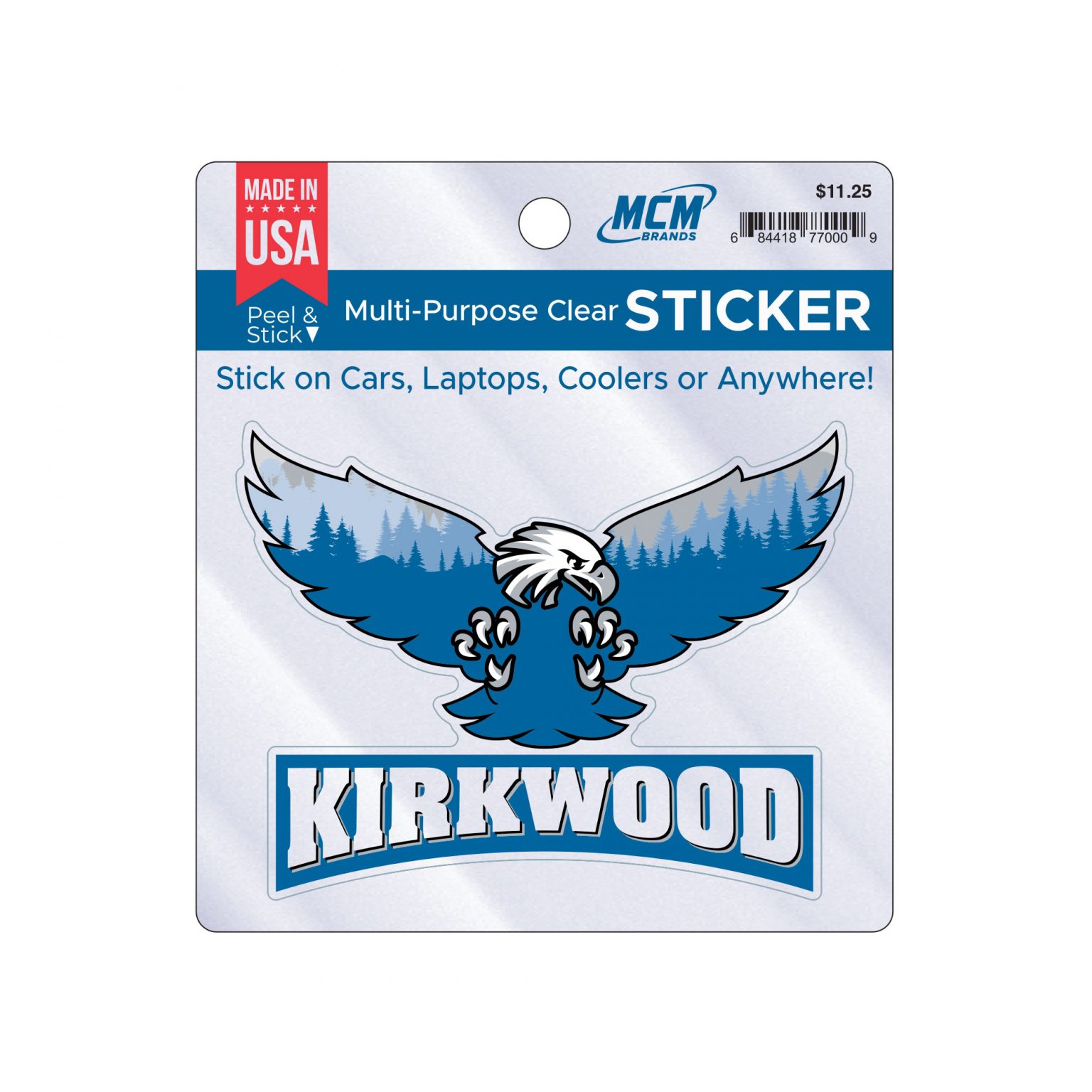 Clear Kiss-Cut Sticker - MCM Brands